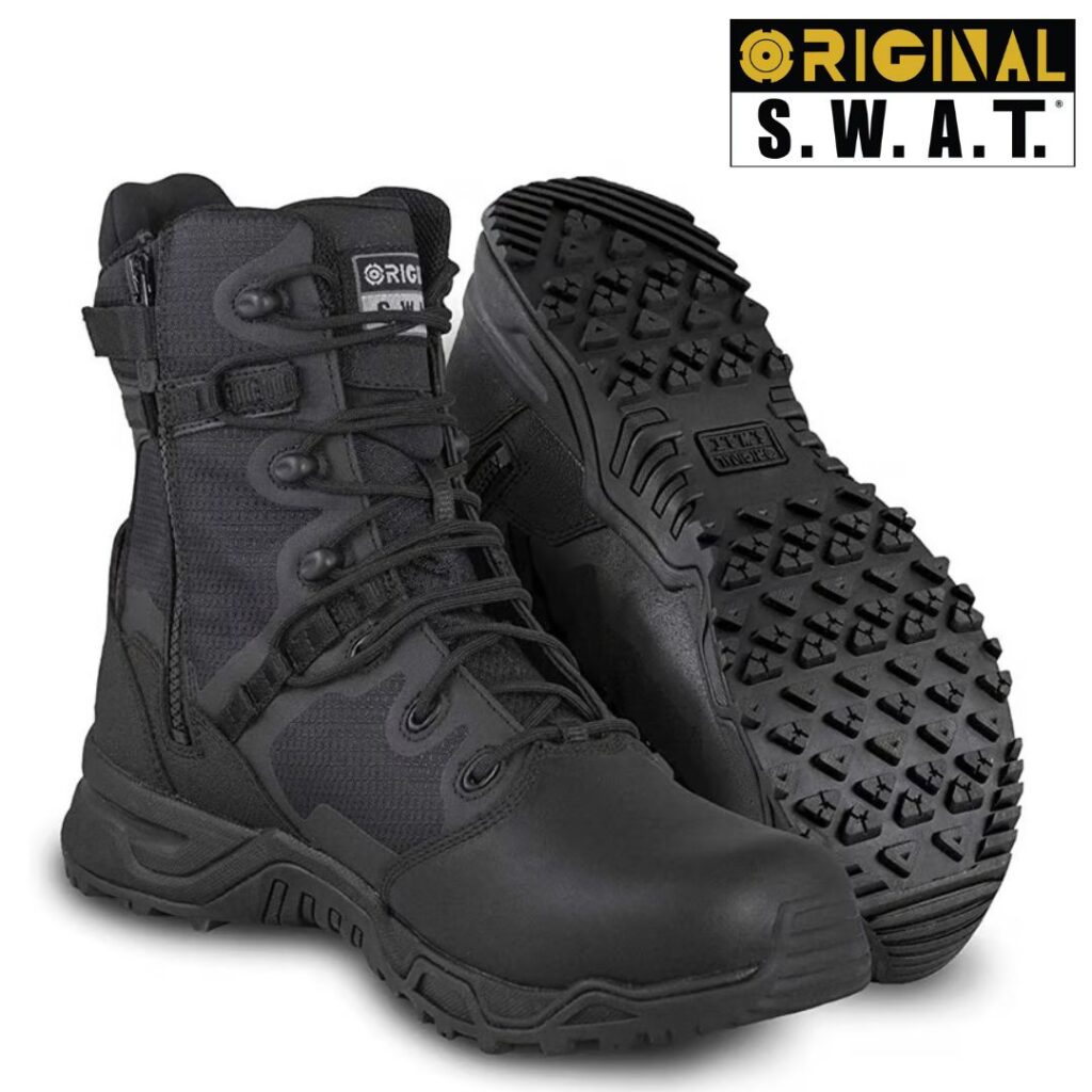 BOTAS TACTICAS ORIGINAL SWAT ALPHA FURY 8″ PUNTA DE CUERO